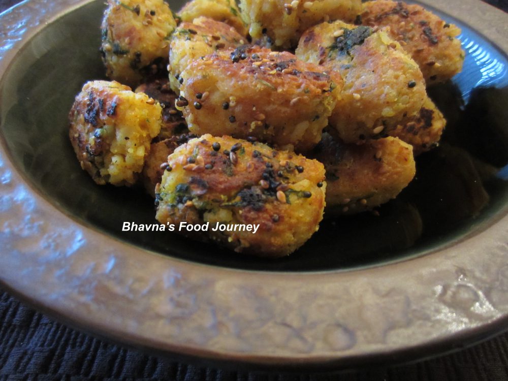Leftover Rice Fritter – Bhavna's Food Journey