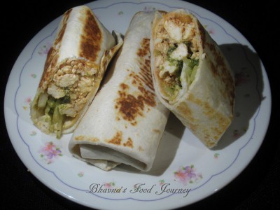 Paneer/Cottage Cheese Burrito – Bhavna's Food Journey
