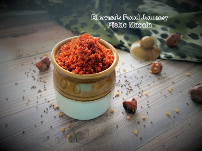 Dry Pickle Masala (Video Recipe) – Bhavna's Food Journey