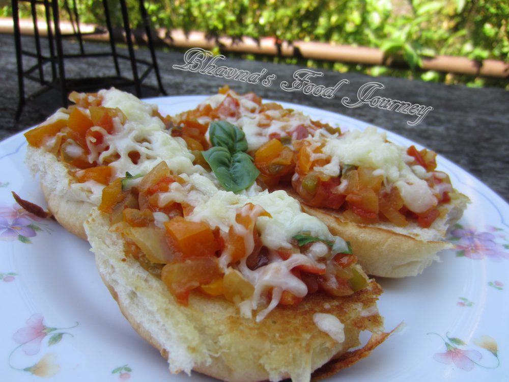 Italian Flavoured Open Sandwich – Bhavna's Food Journey