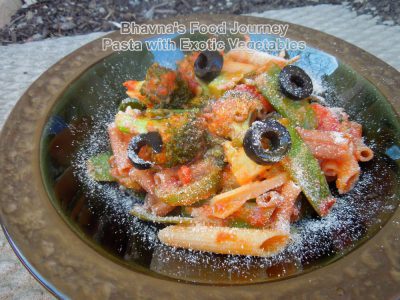 Pasta with Exotic Vegetables – Bhavna's Food Journey