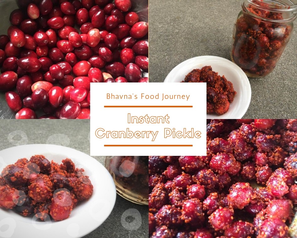 Instant Cranberry Pickle – Bhavna's Food Journey
