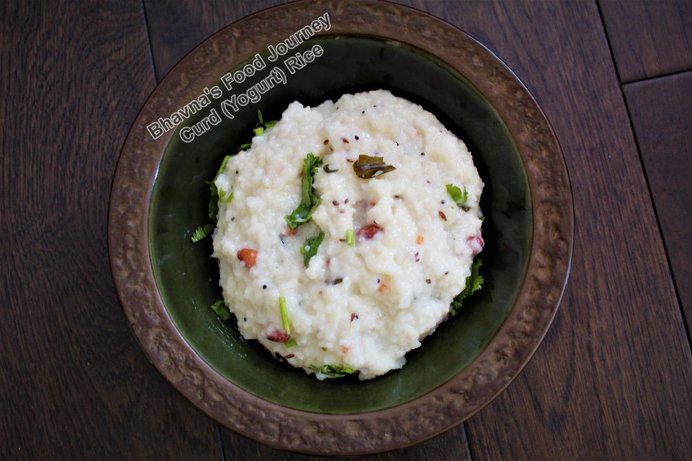 Curd (Yogurt) Rice – Bhavna's Food Journey