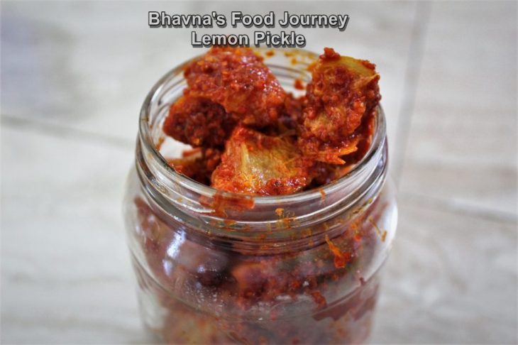 Lemon Pickle – Bhavna's Food Journey