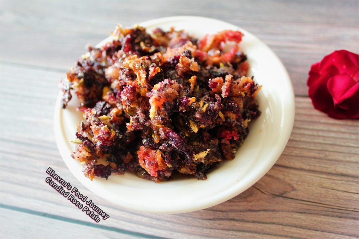 Candied Rose Petals – Bhavna's Food Journey