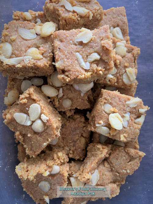 Adadiya Pak With Jaggery – Bhavna's Food Journey