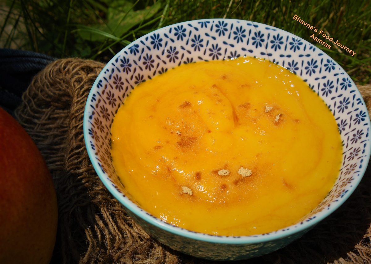 How to naturally balance very sweet aamras? – Bhavna's Food Journey