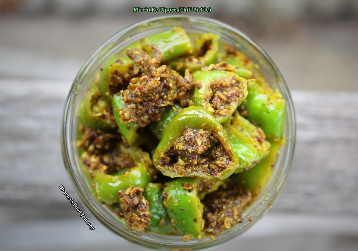 Mirchi Ke Tipore (Instant Chili Pickle) – Bhavna's Food Journey