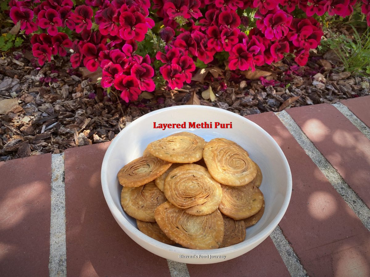 Layered Methi Puri – Bhavna's Food Journey